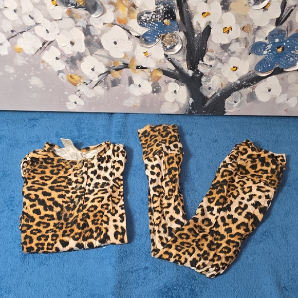 Lou Lou & Company | Pajamas | Lou Lou Company Leopard Print Top Bottom ...